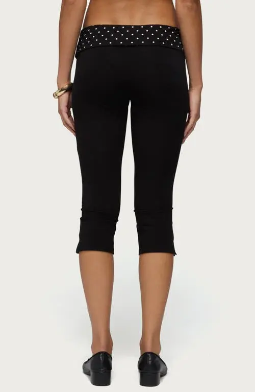 EDIKTED Genni Foldover Capri Pants