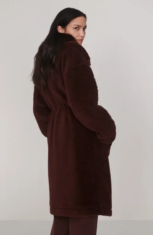 Varley Bennet Long Faux Shearling Coat