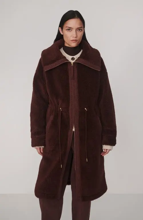 Varley Bennet Long Faux Shearling Coat
