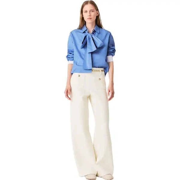 Maje Lurex Tweed Trousers