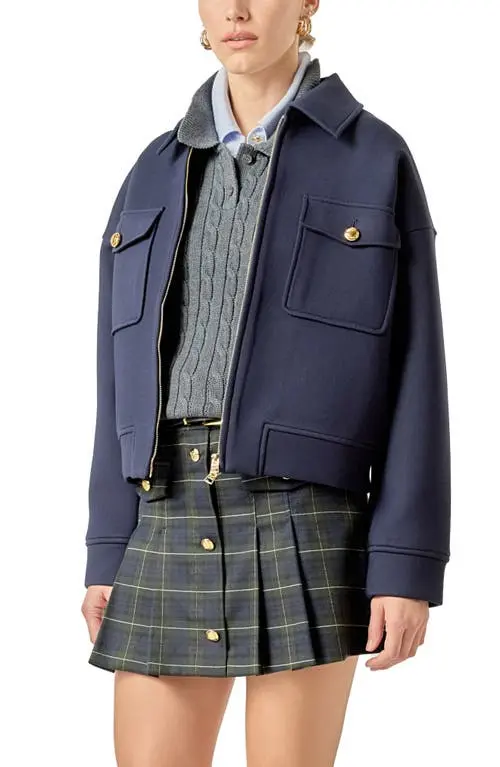 English Factory Twill Bomber Jacket