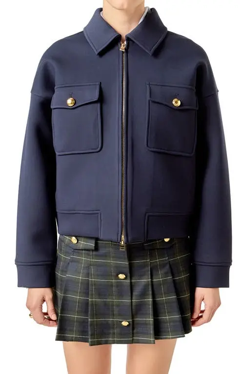 English Factory Twill Bomber Jacket