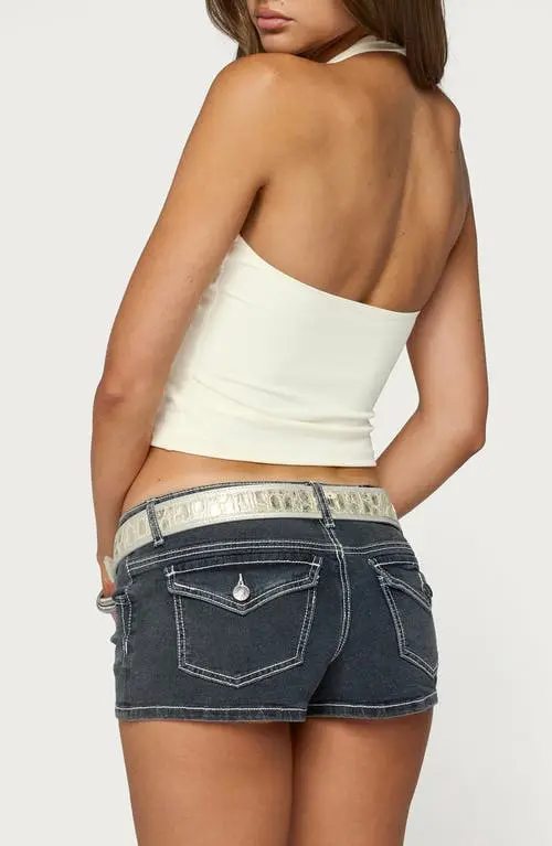 EDIKTED Jemson Studded Halter Top