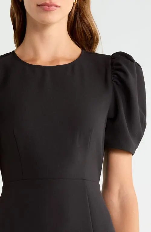 SUGARLIPS Chelsea Puff Sleeve Midi Dress