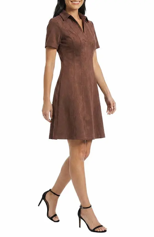 Maggy London Faux Suede Dress