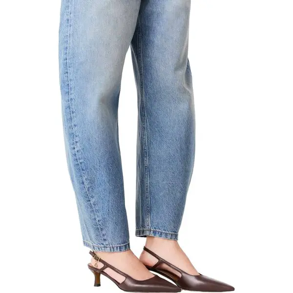 Maje Leather Slingbacks - Brown