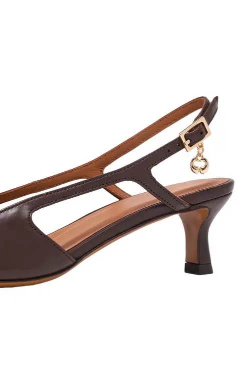 Maje Leather Slingbacks