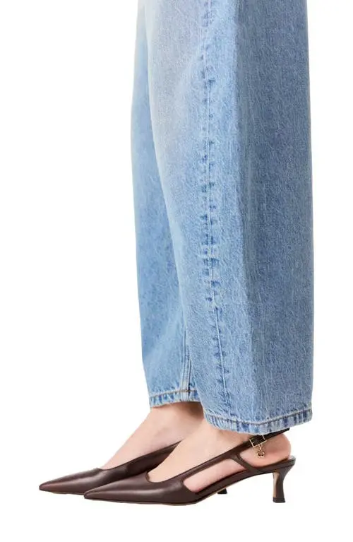 Maje Leather Slingbacks