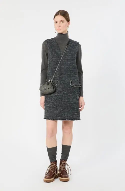 Max Mara Fringed Sleeveless Shift Dress