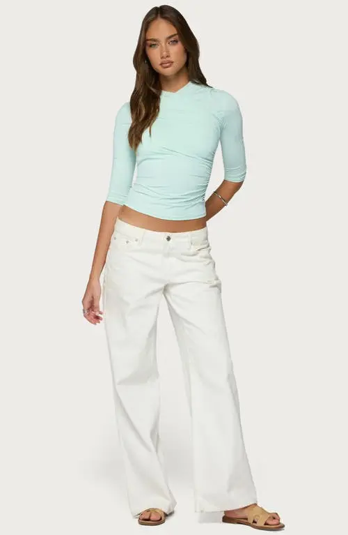 EDIKTED Calypso Wrap Neck Top