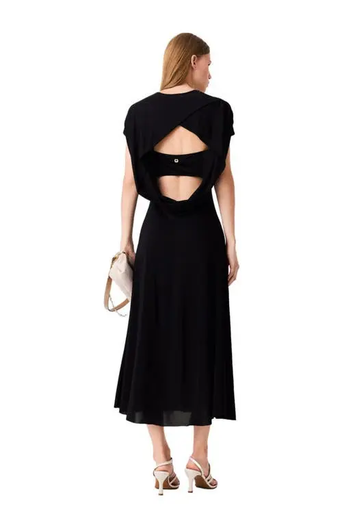 Maje Cowl-back Maxi Dress