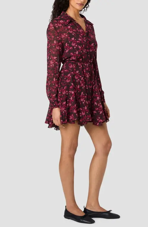 French Connection Marina Silky Long Sleeve Minidress