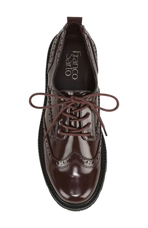 Franco Sarto Subria Wingtip Oxford - Dark Brown
