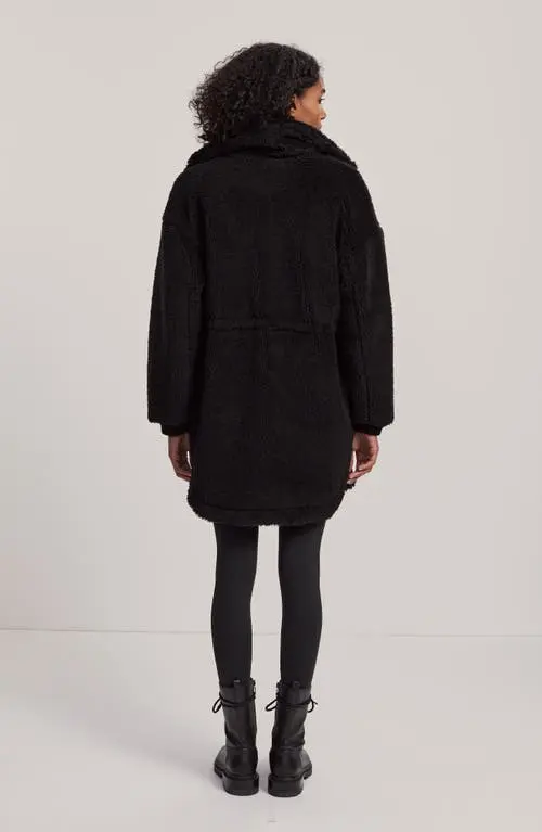 Varley Jamie Faux Shearling Coat - Black