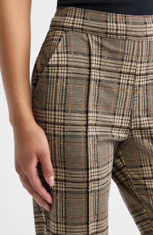 Hue Plaid Pintuck Pull-on Pants
