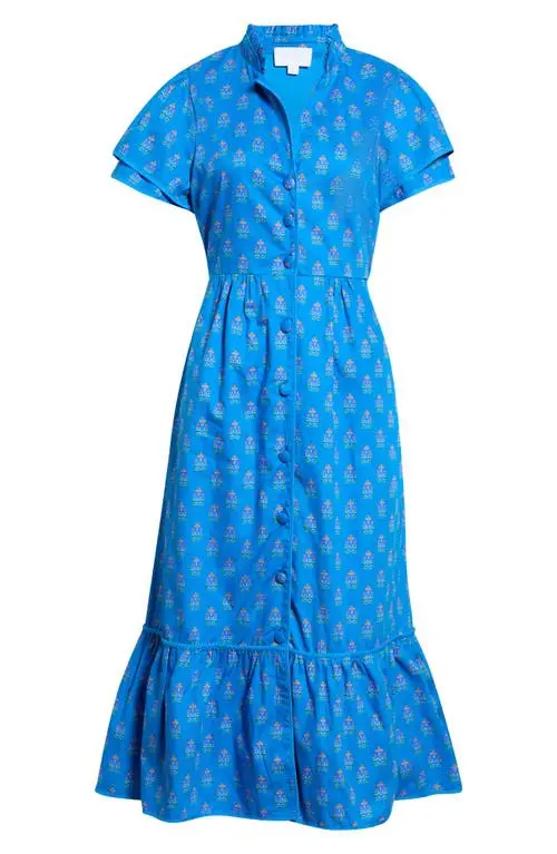 SUGARLIPS Davie Button Midi Shirtdress