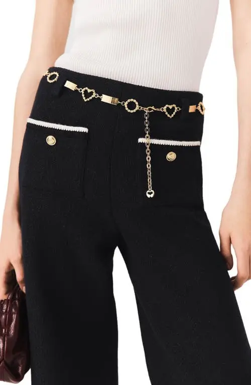 Maje Lurex Tweed Trousers
