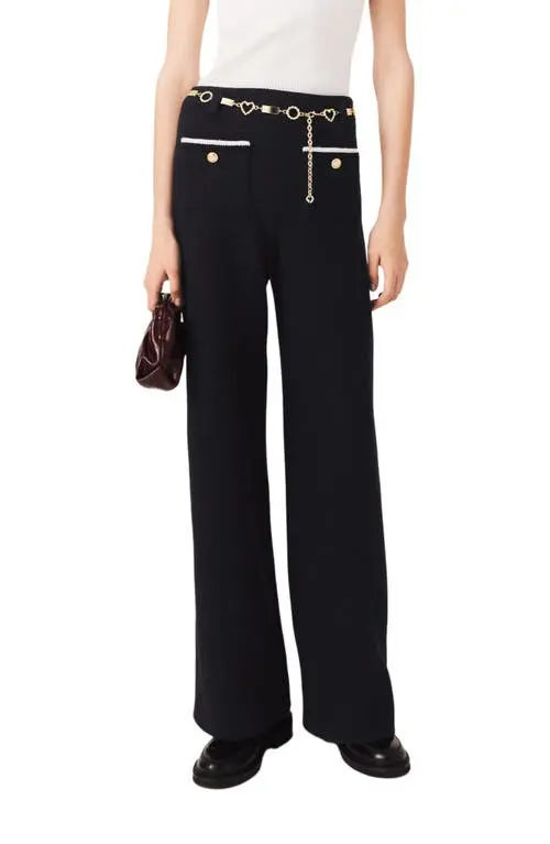 Maje Lurex Tweed Trousers