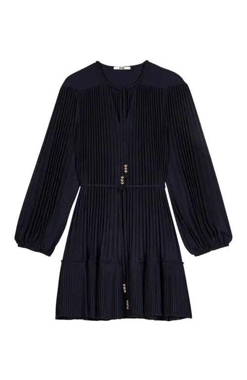 Maje Short Pleated Dress