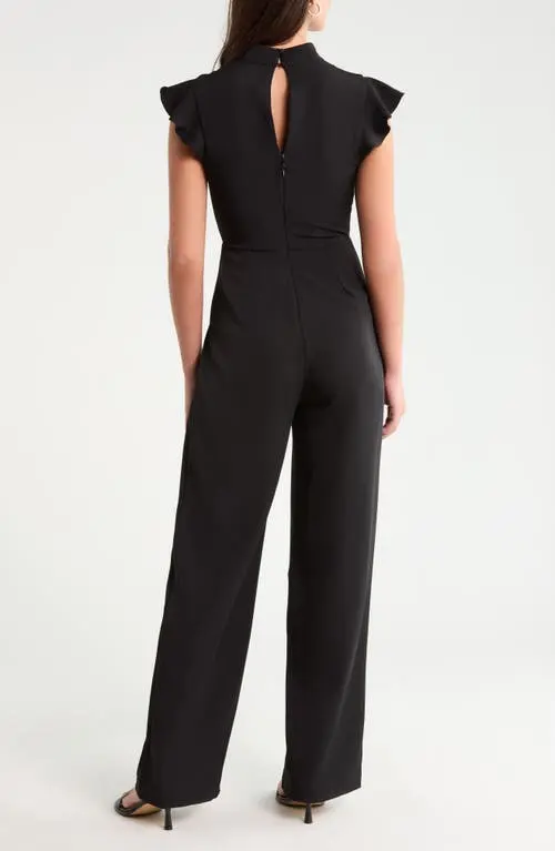 SUGARLIPS Manuela Mock Neck Wide Leg Jumpsuit