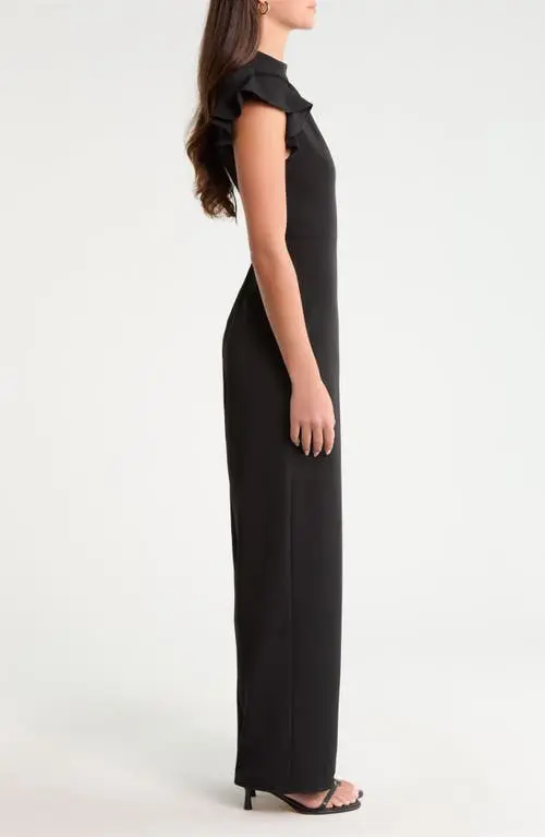SUGARLIPS Manuela Mock Neck Wide Leg Jumpsuit