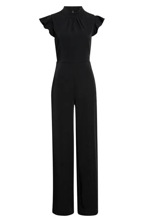 SUGARLIPS Manuela Mock Neck Wide Leg Jumpsuit