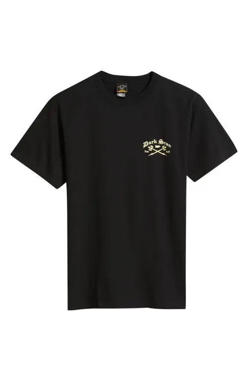DARK SEAS Avalon Graphic T-shirt - Heather Black