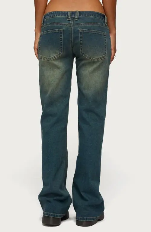 EDIKTED Moonie Low Rise Bootcut Jeans