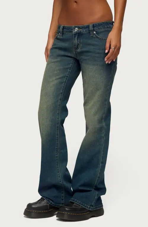 EDIKTED Moonie Low Rise Bootcut Jeans