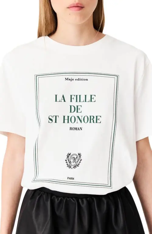 Maje Oversized T-shirt With Print