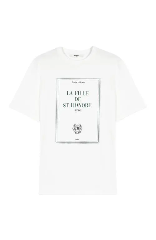 Maje Oversized T-shirt With Print