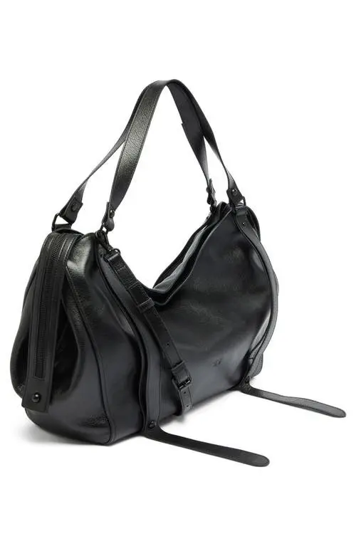 DIESEL® D-one Top Handle Leather Bag - Black