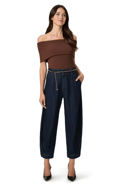 Paige Delaney High Waist Denim Harem Pants