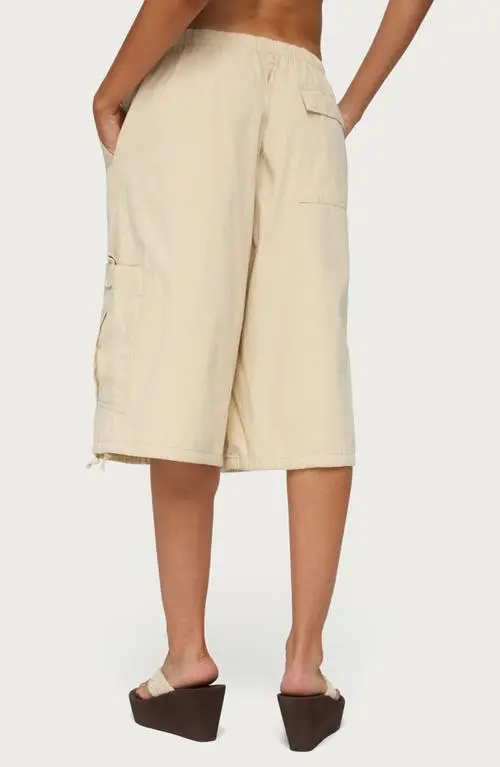 EDIKTED Azul Oversized Cargo Bermuda Shorts