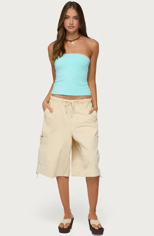 EDIKTED Azul Oversized Cargo Bermuda Shorts