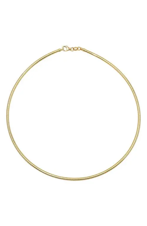 Sara Weinstock Inch Gold Omega Chain Necklace - Yellow