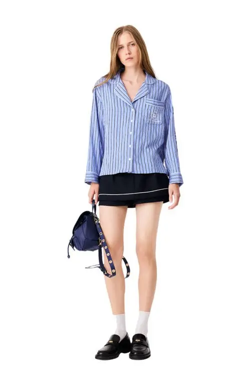 Maje Striped Shirt - Blue