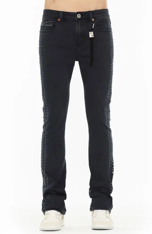 CULT OF INDIVIDUALITY Bootcut Jeans With Crystal Embellishments