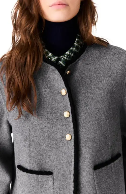 Maje Short Double-faced Coat