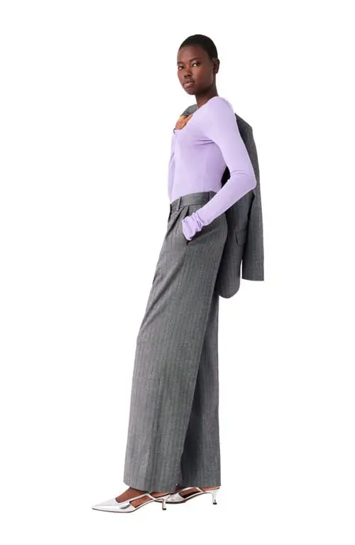 Maje Rhinestone Suit Trousers