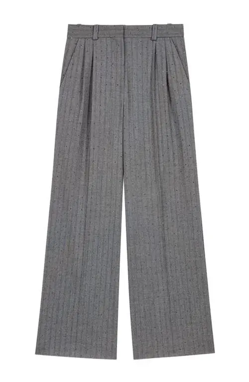 Maje Rhinestone Suit Trousers