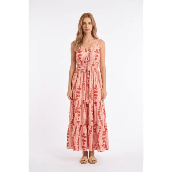 GUADALUPE DESIGN Alexia Maxi Dress - Pink