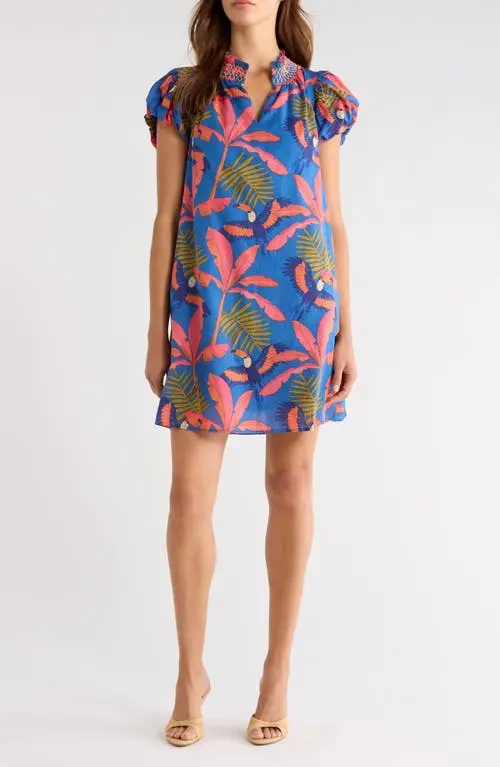 SUGARLIPS Vermina Tropical Print Shift Dress