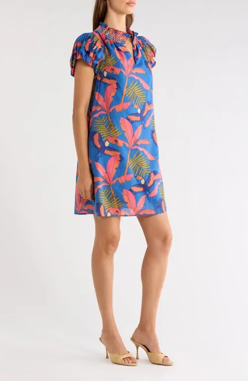 SUGARLIPS Vermina Tropical Print Shift Dress