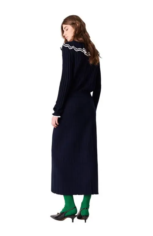 Maje Layered Cape Cardigan