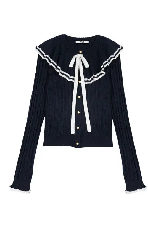 Maje Layered Cape Cardigan