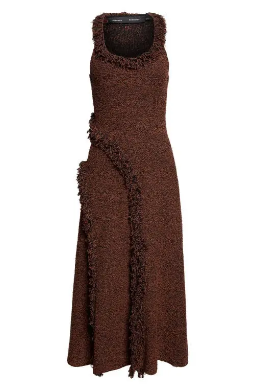 Proenza Schouler Nilo Fringe Jacquard Sweater Dress