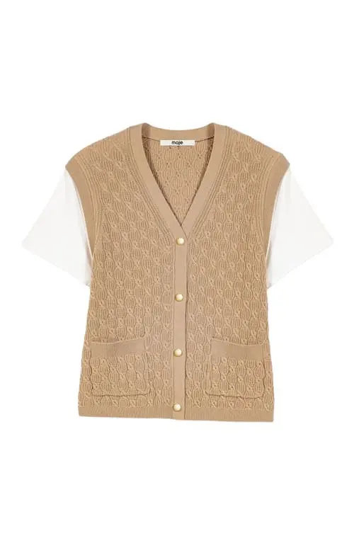 Maje 2-in-1 Effect Cardigan