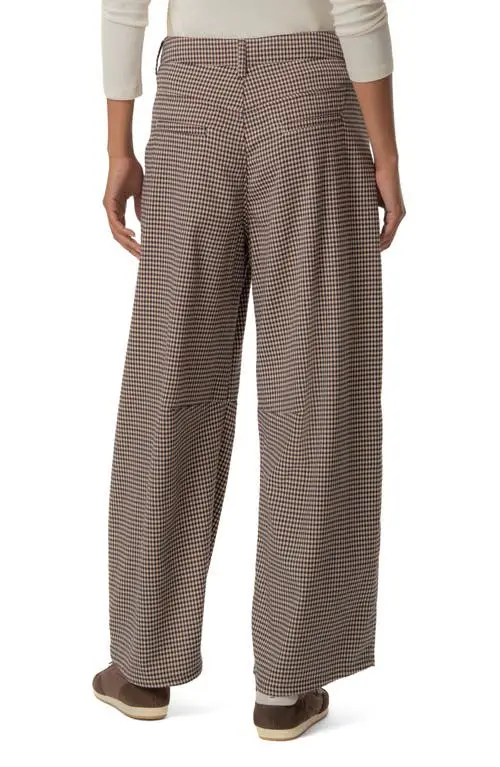 Kut From The Kloth Lynn High Waist Barrel Leg Plaid Pants