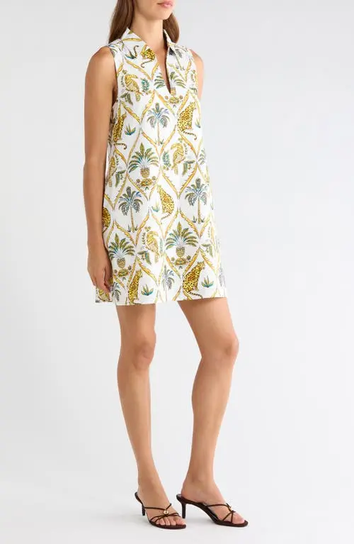 SUGARLIPS Lexya Print Sleeveless Minidress